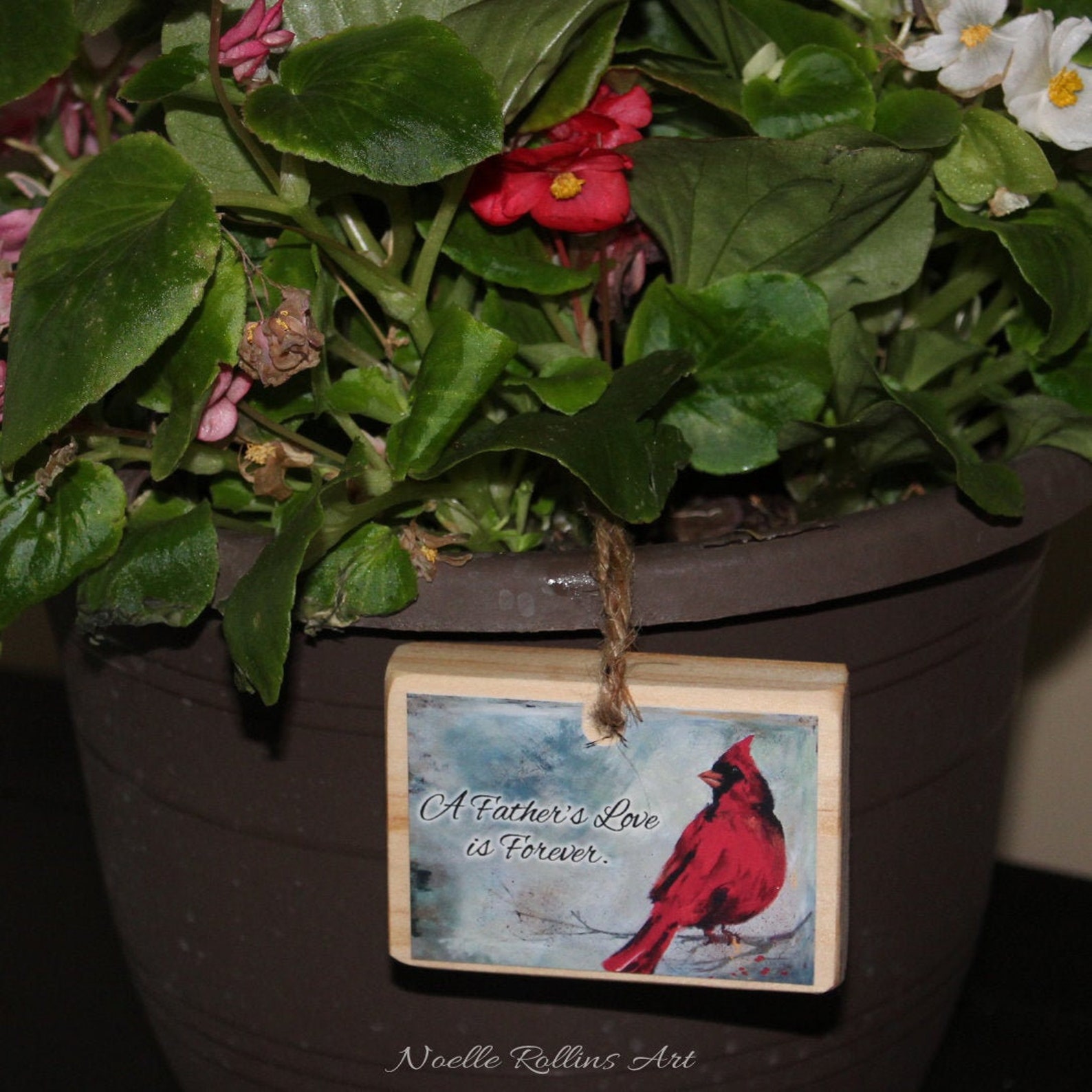 Memorial Father ornament with cardinal dad remembrance gift | Etsy