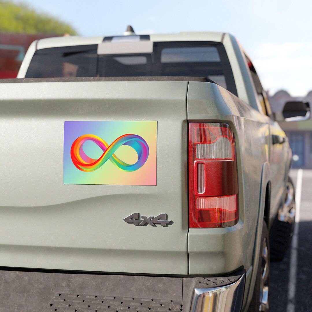 Autism Infinity Symbol Car Magnets, Vibrant Vehicle Decorations ...