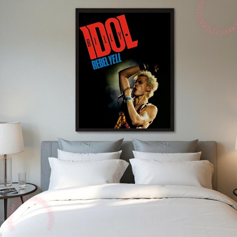 80s Rock Legend Poster | Unframed Vintage Graphic Music Art | Retro ...