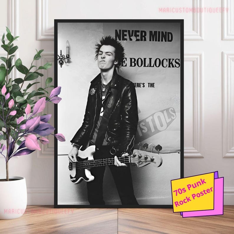 70s Punk Rock Poster | Unframed Vintage Concert Wall Art Print | Retro ...