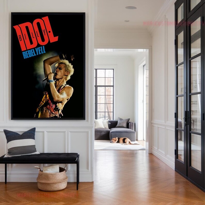 80s Rock Legend Poster | Unframed Vintage Graphic Music Art | Retro ...