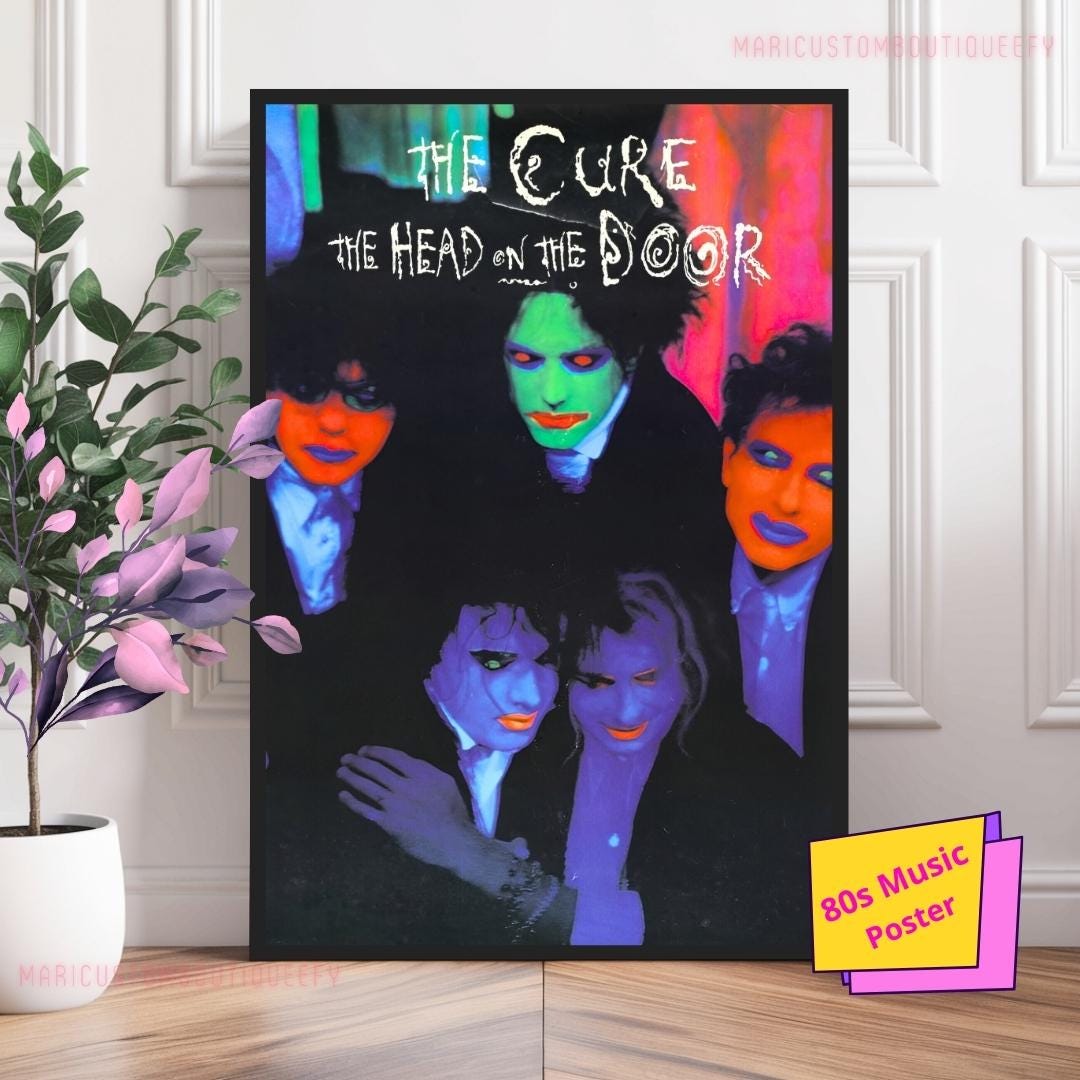 80s Retro Goth Rock Music Poster | Unframed Vintage 80s Rock Print ...