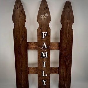 Personalized 3-post Fence Sign – Custom Family Name Sign – Indoor ...