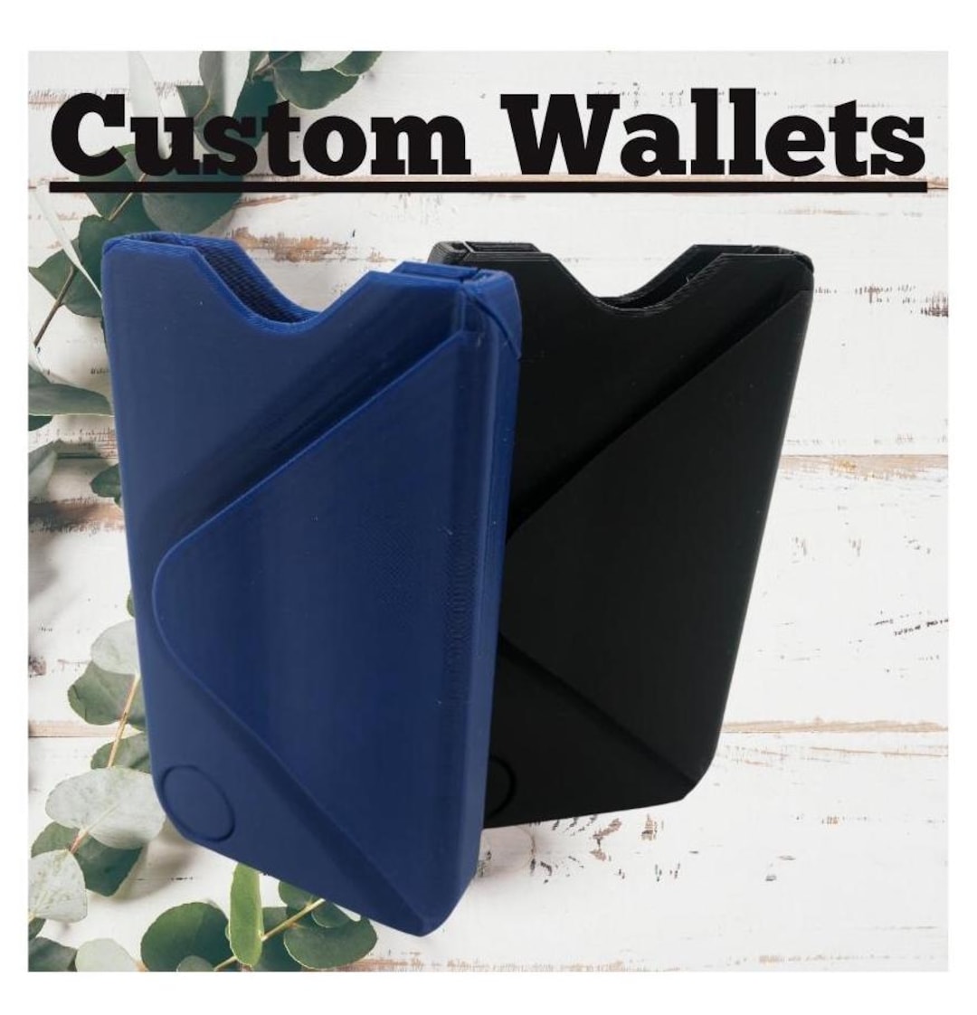 3D Printed Minimalist Wallet: PLA Filament Card Eject With Money Clip ...