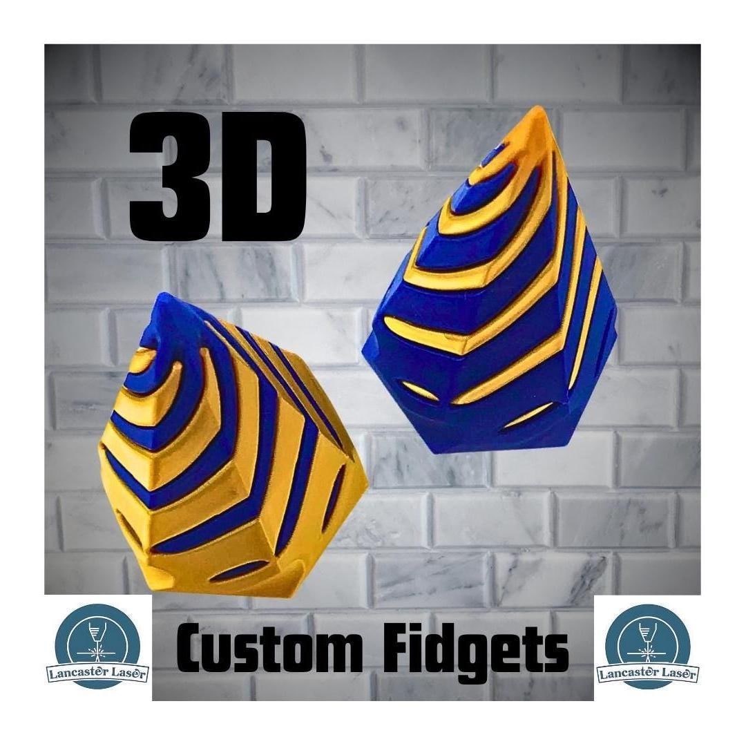 ADHD Fidget Toy for Kids, 3D Printed Spiral Desk Toy, Custom Sensory ...