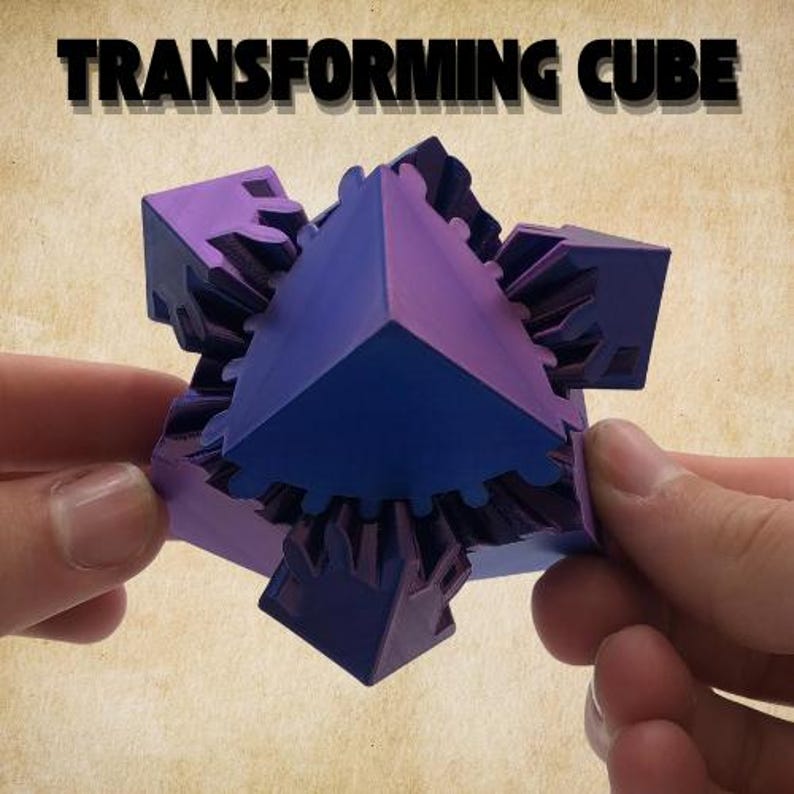 Gear Fidget Cube: Customizable 3D Printed Sensory Desk Toy - Etsy