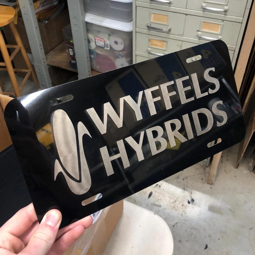 Custom Engraved Black License Plate: Weatherproof Aluminum Car Tag - Etsy