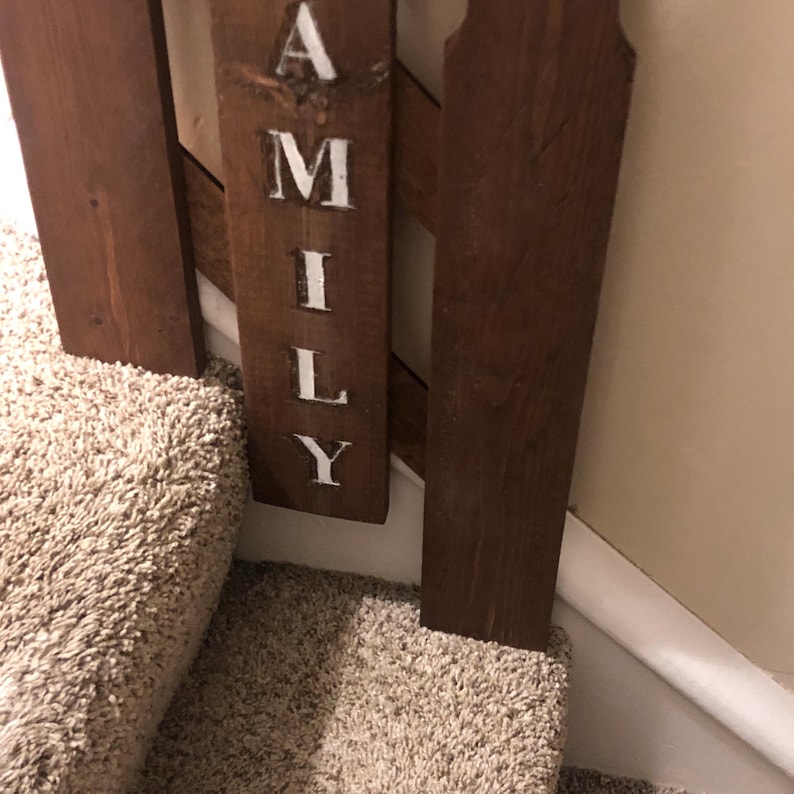 Personalized 3-post Fence Sign – Custom Family Name Sign – Indoor ...