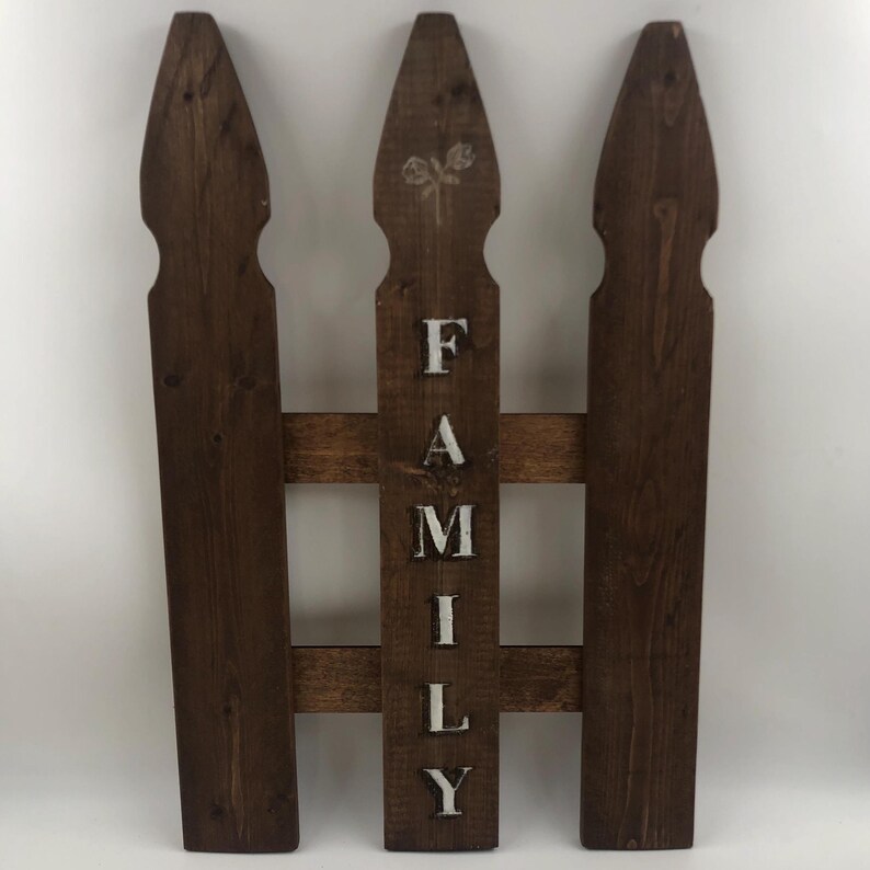 Personalized 3-post Fence Sign – Custom Family Name Sign – Indoor ...