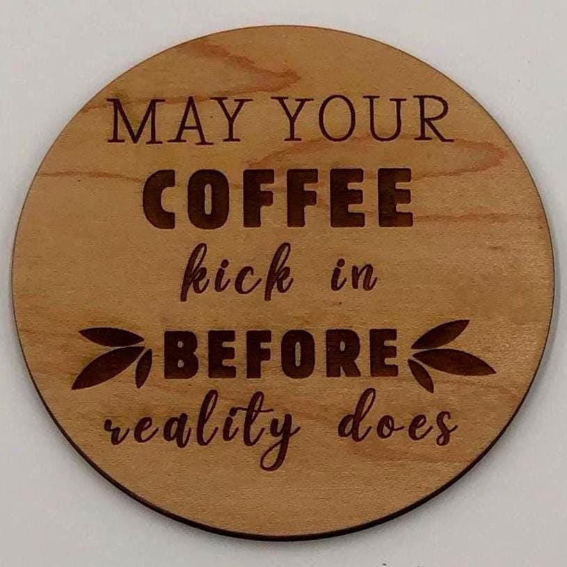 4-pack Wooden Coffee Coasters, Quality Home & Bar Coaster, Lightweight ...