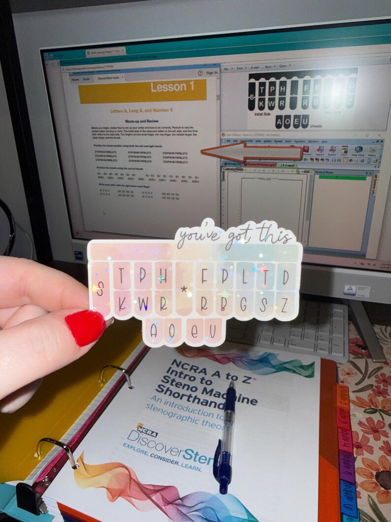 You've Got This Steno Keyboard Sticker | Court Reporting Gift - Etsy