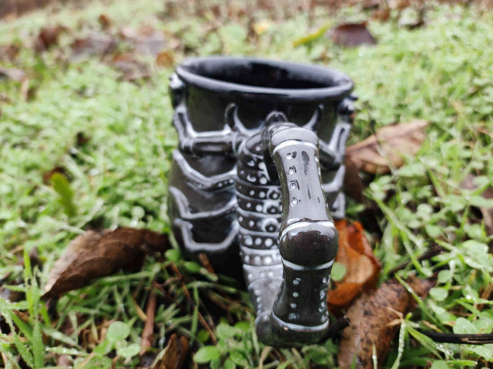 Handmade Black Ceramic Scorpion Mug – Unique Gothic Coffee Cup With ...