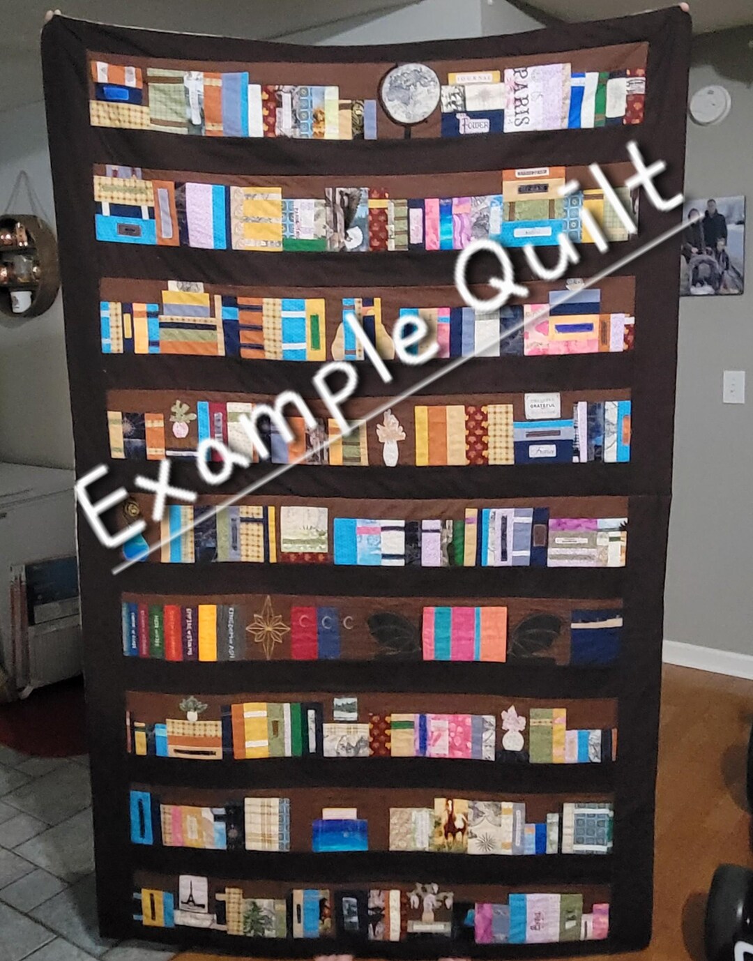 Customizable Bookshelf Quilt - Etsy