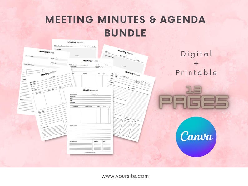 Meeting Minutes Paper | Meeting Notes | Meeting Minutes | Business ...