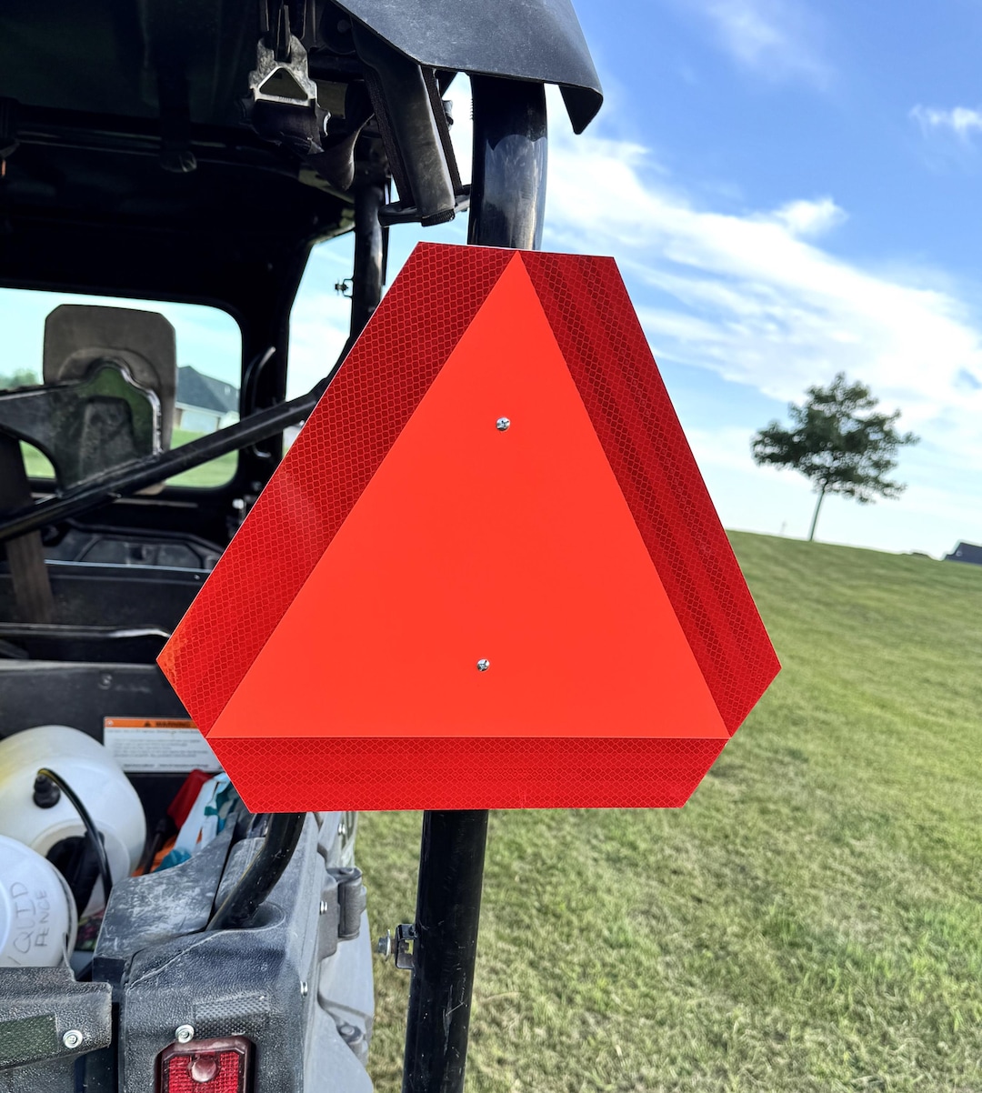 Honda Pioneer Slow Moving Vehicle (SMV) Sign Mount - Removable - Etsy