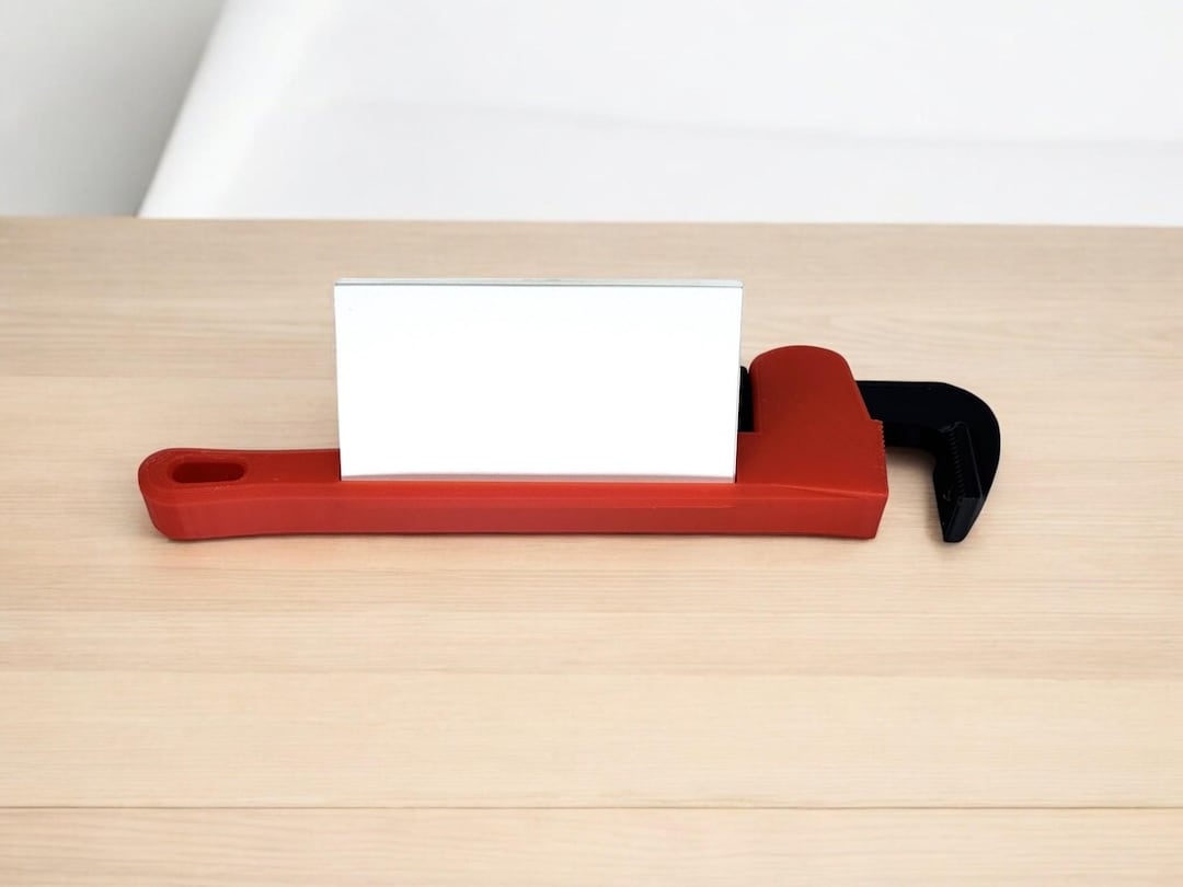 Pipe Wrench Business Card Holder - Great for Plumber or Pipe Fitters ...