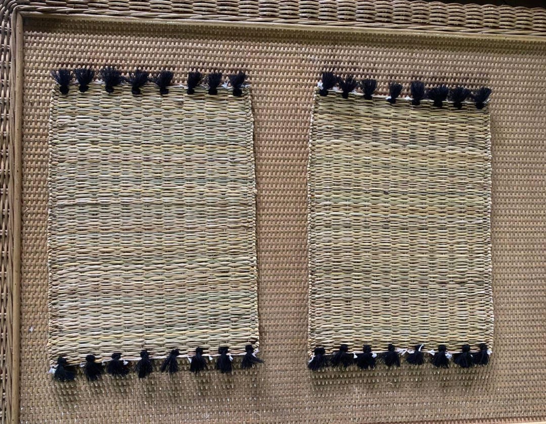 Woven Straw Mats, Natural Woven Mats | Wicker Mats - Handmade ...
