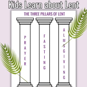 Kids Lent Activity Bundle Printable PDF, Christian Kids Church ...