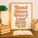 Classroom Reading Nook Decor, Library Wall Art, Vintage Reading Poster ...