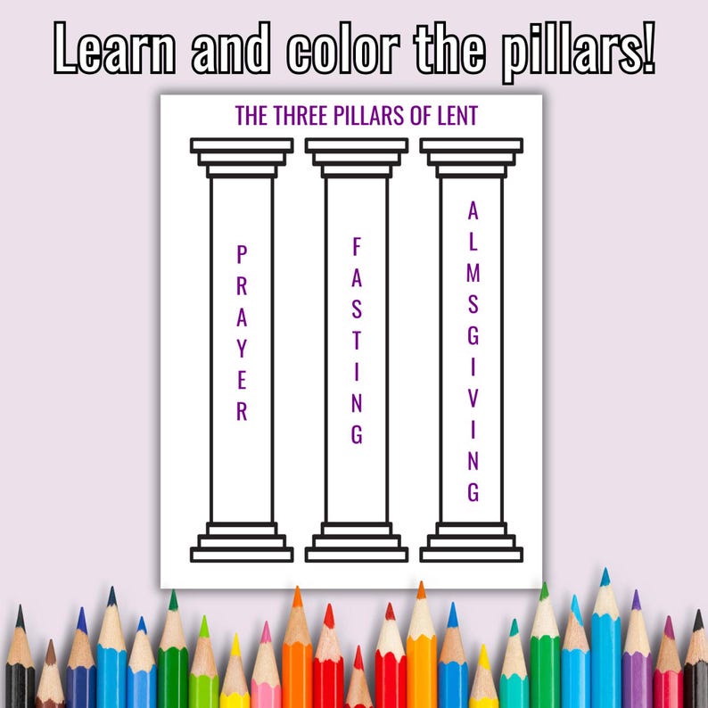 Kids Lent Activity Bundle Printable PDF, Christian Kids Church ...