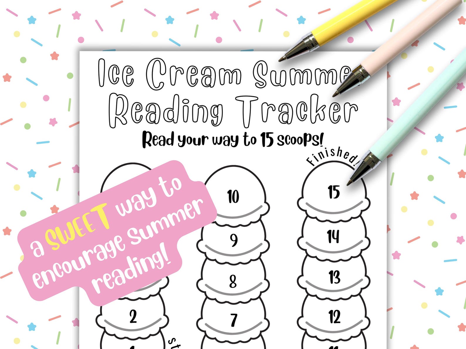 Summer Reading Tracker for Kids Printable, Fun Summer Reading Chart PDF ...