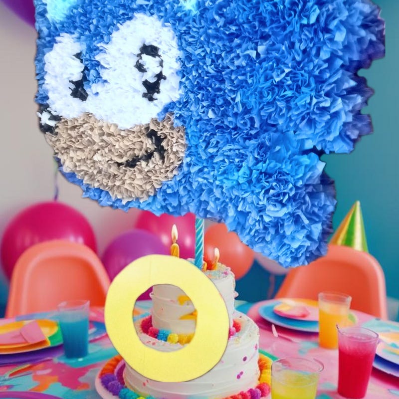 Sonic the Hedgehog Pinata - Etsy