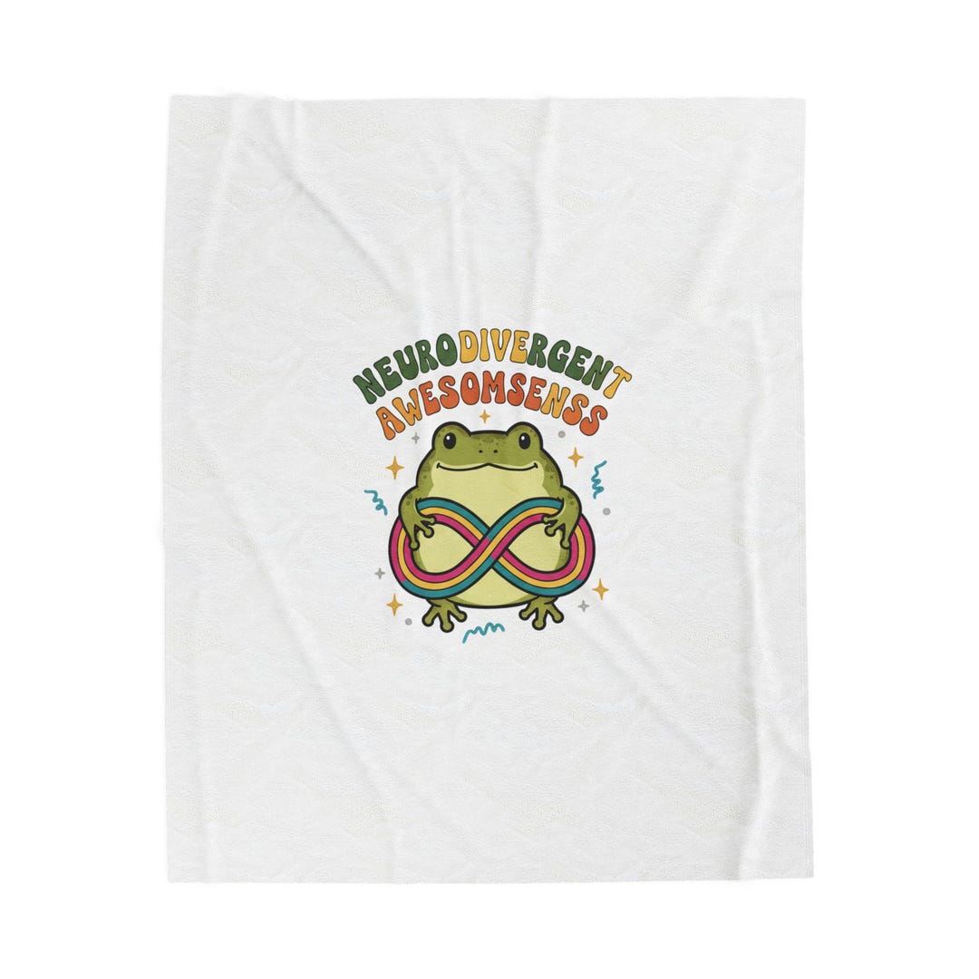 Neurodivergent Frog Infinity Blanket | Autism Meme, Neurodiversity ...