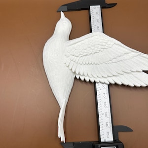 Birds in Flight: 3 Wall Mounted Doves 2 Sizes and Customizable - Etsy