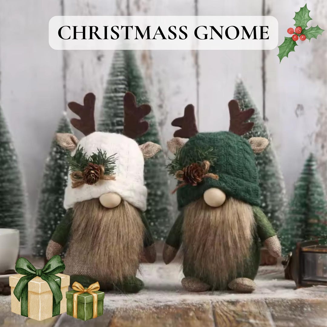 Christmas Reindeer Gnomes - Etsy