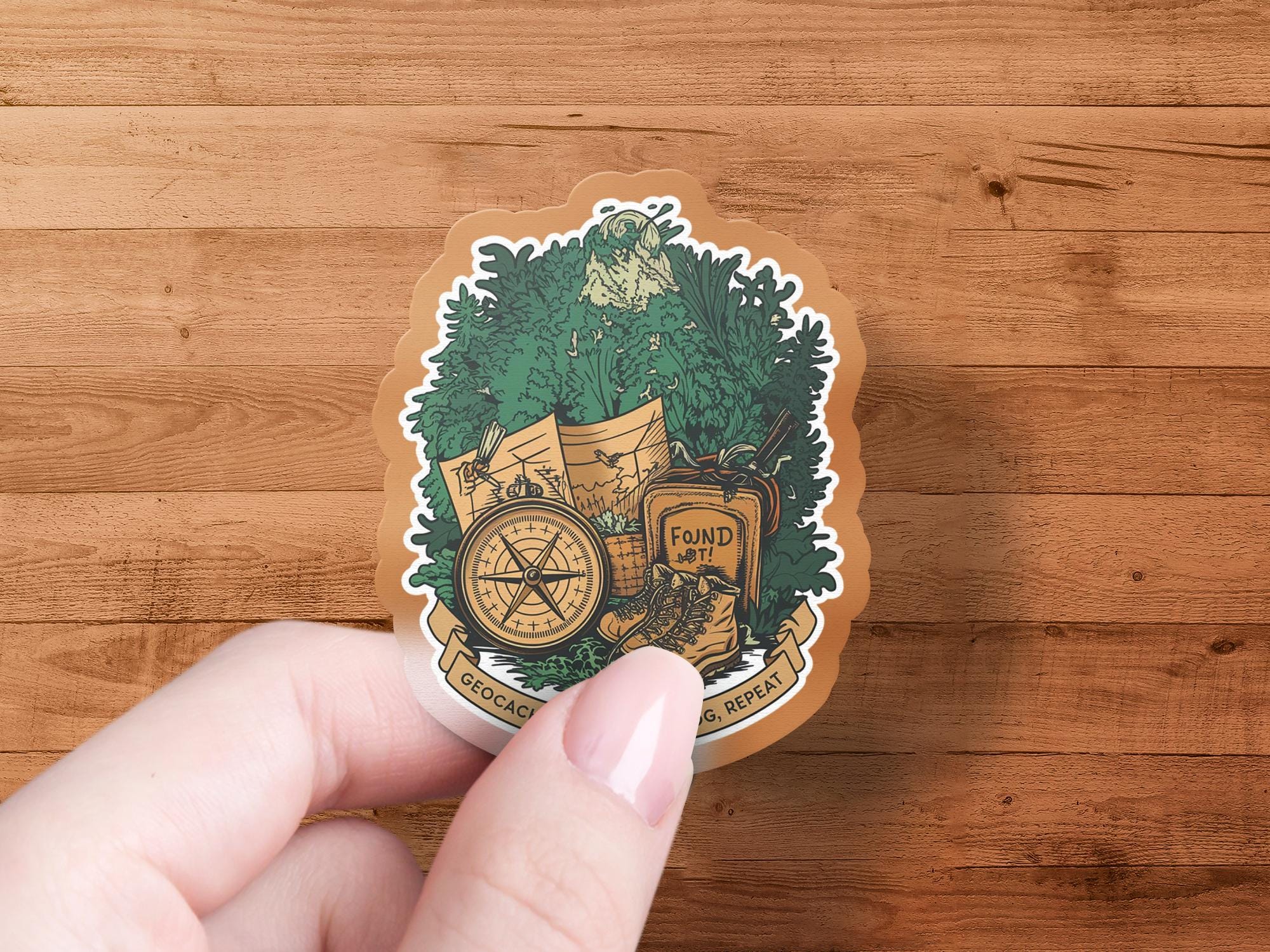 Geocaching Sticker Pack: Adventure Decals for Outdoor Explorers ...
