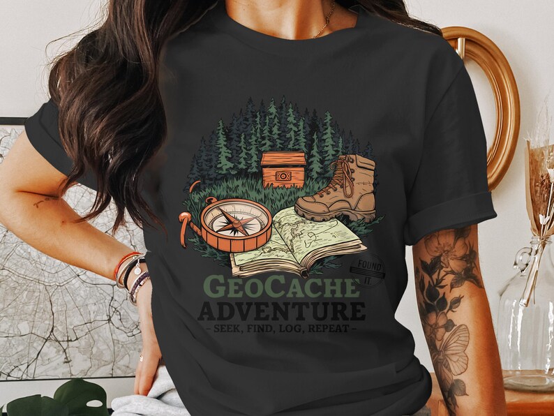 Geocaching Adventure PNG: Compass, Map, Hiking Clipart (digital ...
