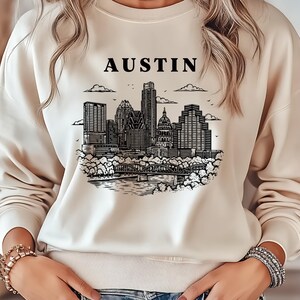 Austin Texas Skyline SVG, State Capitol Landmark Vector for Cricut and ...