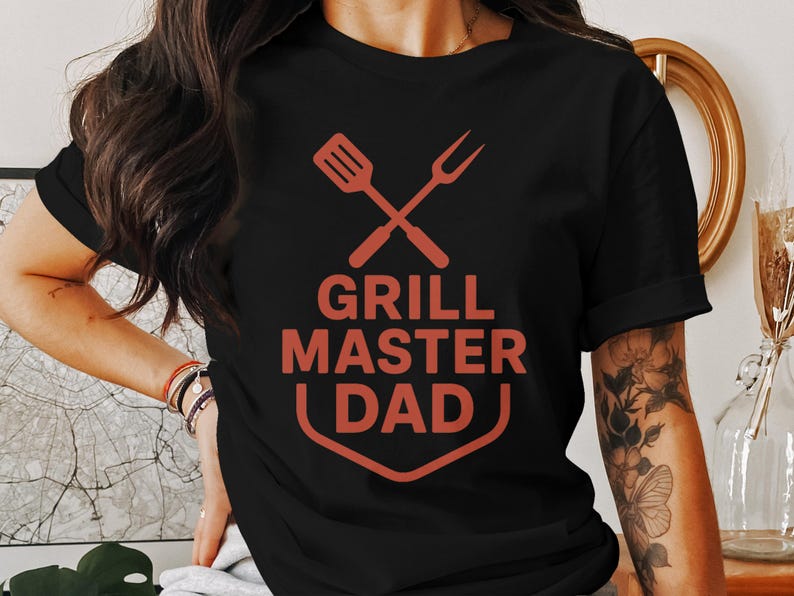 Grill Master Dad SVG, Funny BBQ Father’s Day Cut File, Barbecue Shirt ...