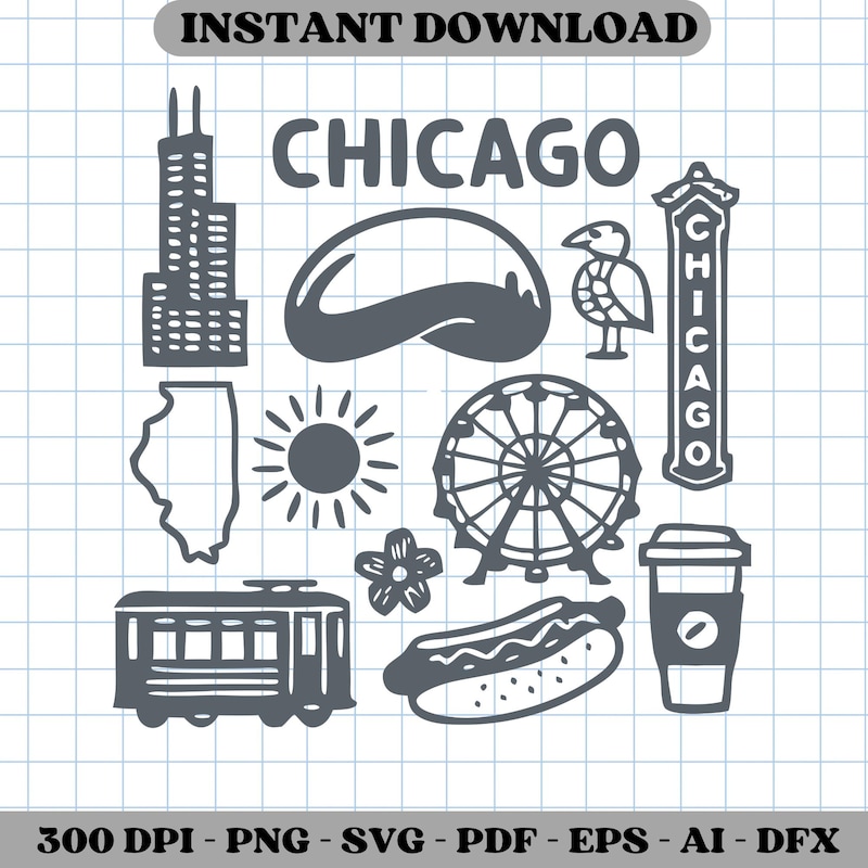 Chicago Ferris Wheel Svg - Etsy