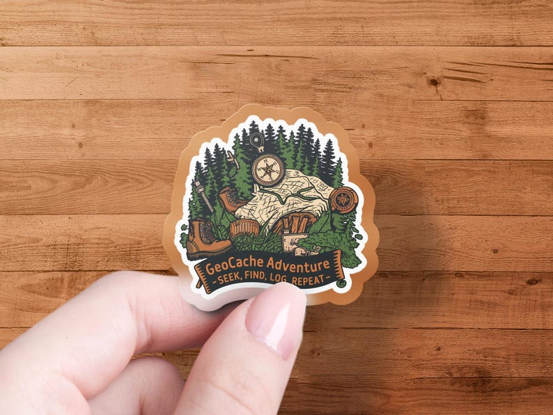 Geocaching Sticker Pack: Adventure Decals for Outdoor Explorers ...