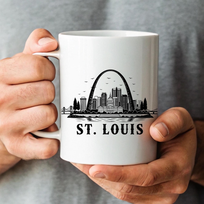 St. Louis Skyline SVG: Gateway Arch Cityscape Cut File (digital ...
