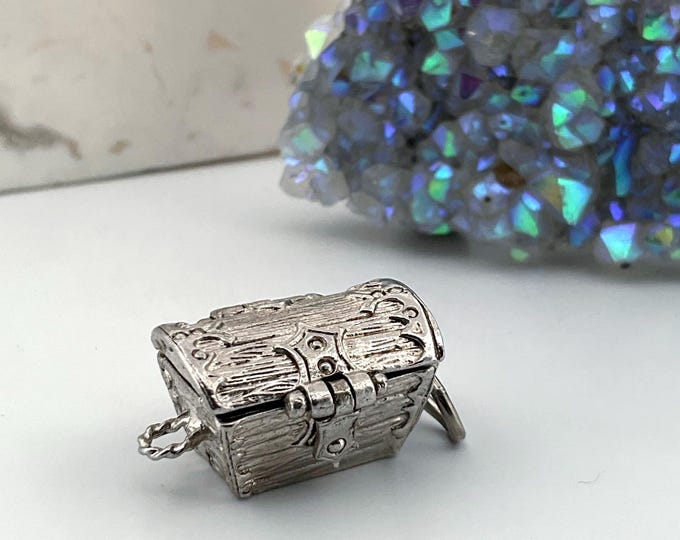 Vintage Articulating Treasure Chest With Sword Box Trinket Box Mystery ...