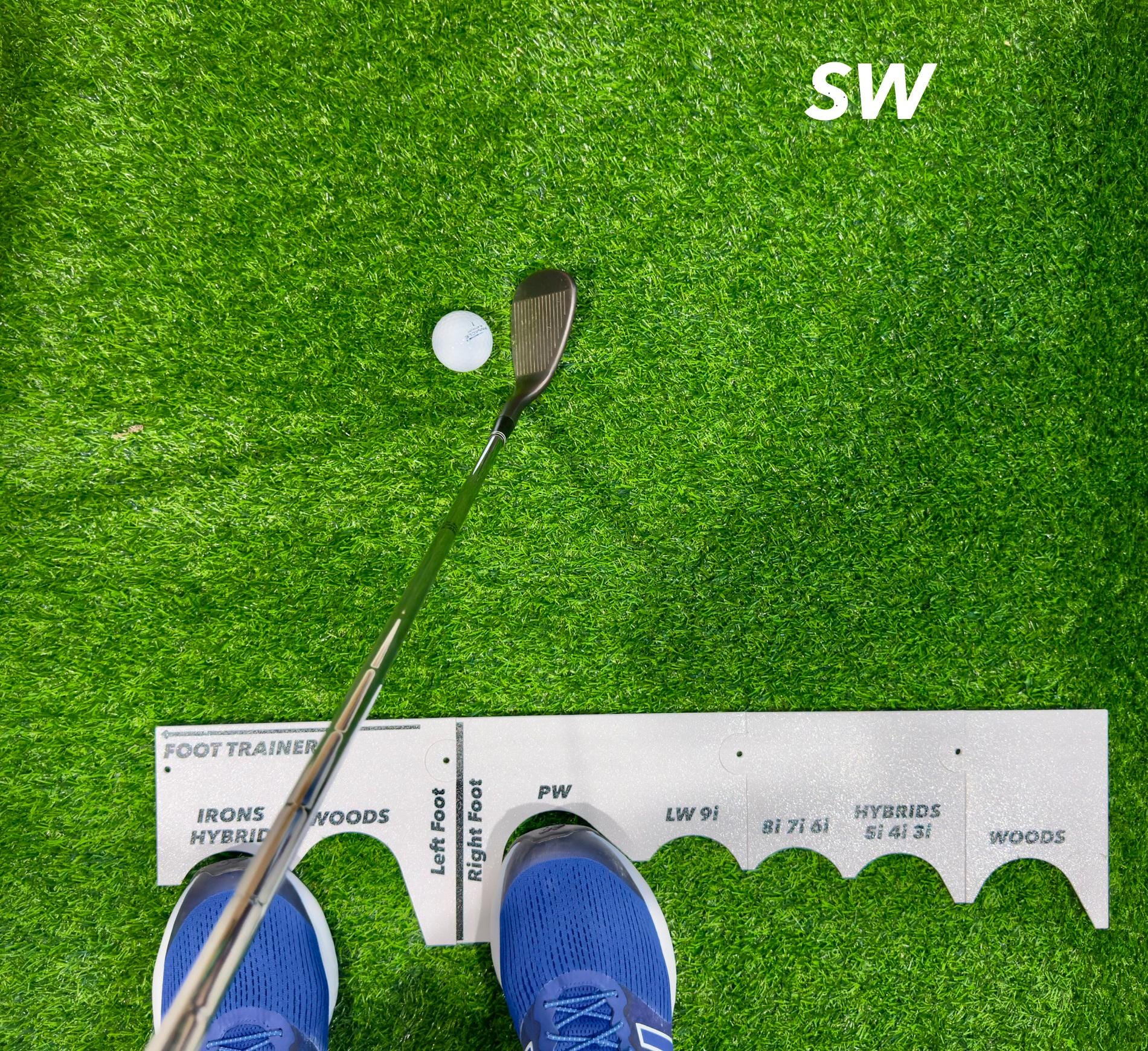 Golf Ball Position Mat & Stance Trainer | Alignment Aid for Driver ...