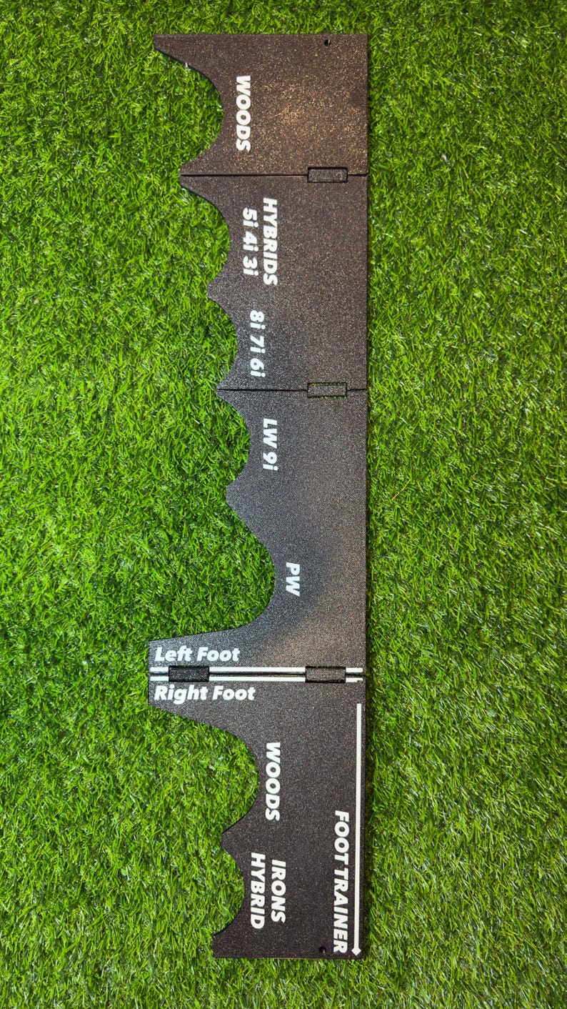 Golf Ball Position Mat & Stance Trainer | Alignment Aid for Driver ...