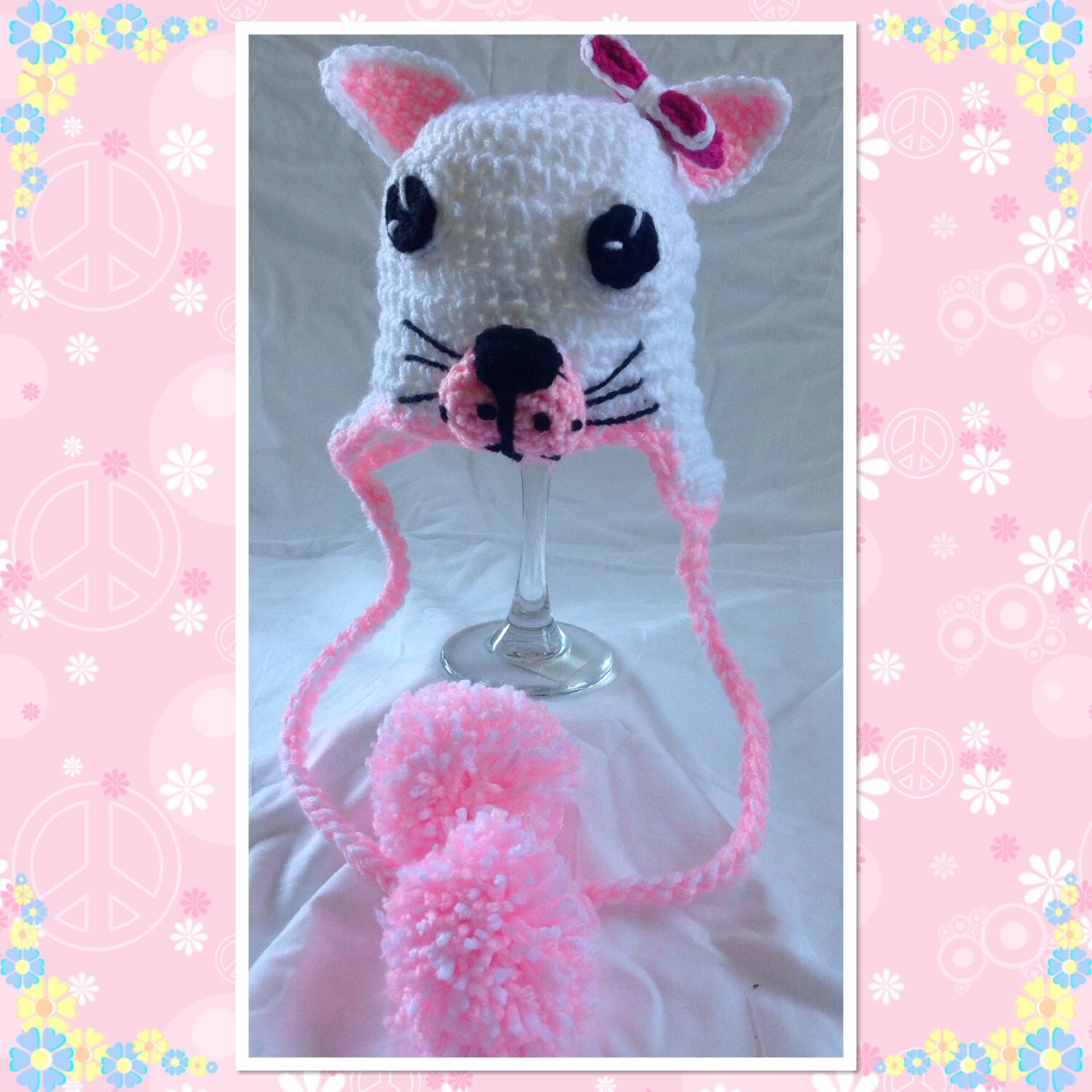 Crochet Cat Hat Baby Winter Hat 3-6 Month Old Infant Hat - Etsy