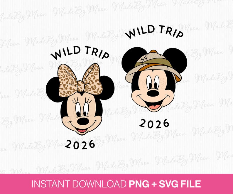 Wild Trip 2026 SVG PNG, Family Trip Mouse Design, Digital Download ...