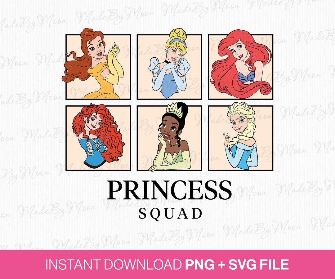 Princess Squad Svg, Girls Trip Svg, Besties Svg, Princess Friends Svg ...