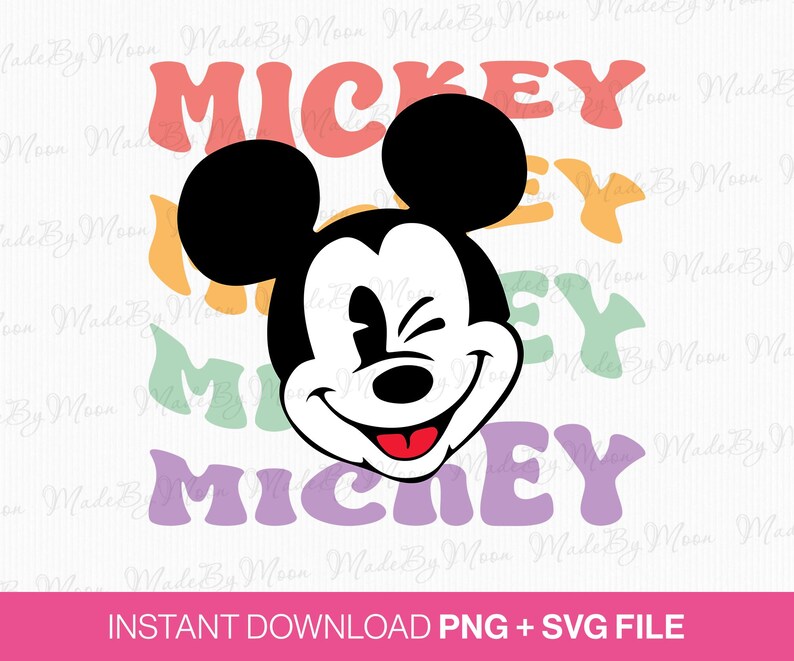 Winking Mickey Svg, Family Trip Svg, Family Vacation Svg, Happy Mouse ...