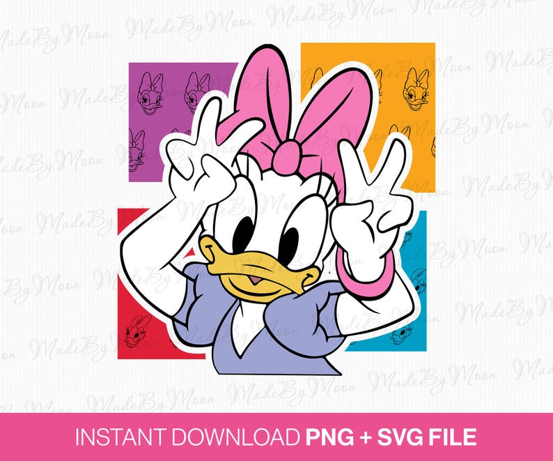 Miss Duck and Mouse Svg, Funny Cartoon Characters Svg, Girls Trip 2025 ...