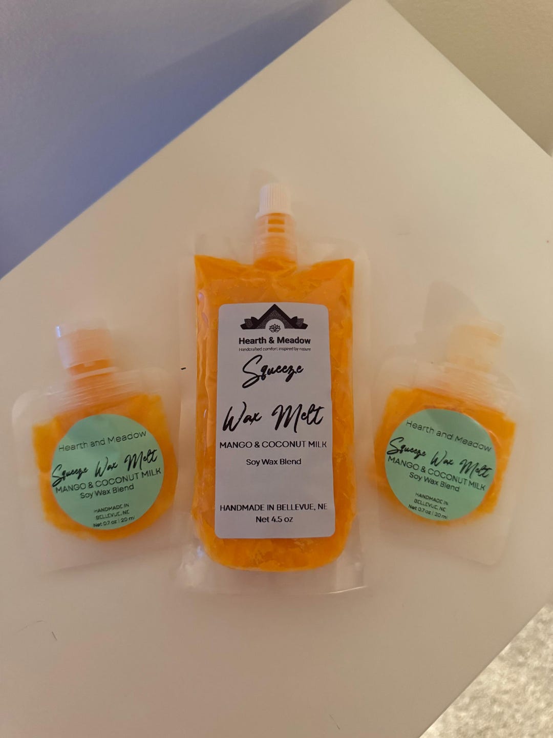 Handmade Squeeze Wax Mango & Coconut Milk Free Shipping From NE - Etsy