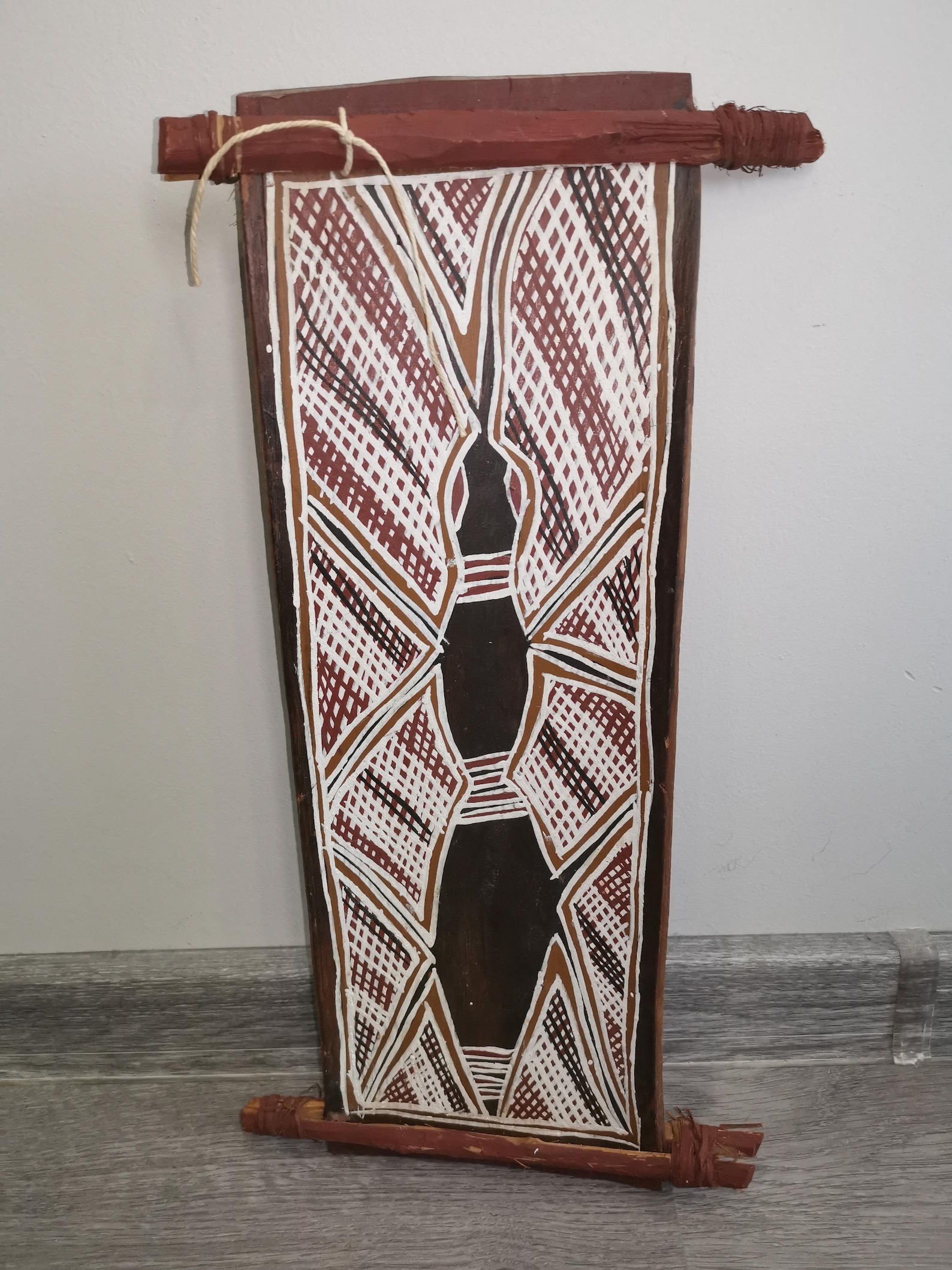 Unique Aboriginal Bark Painting - Handcrafted Indigenous Australian Art ...