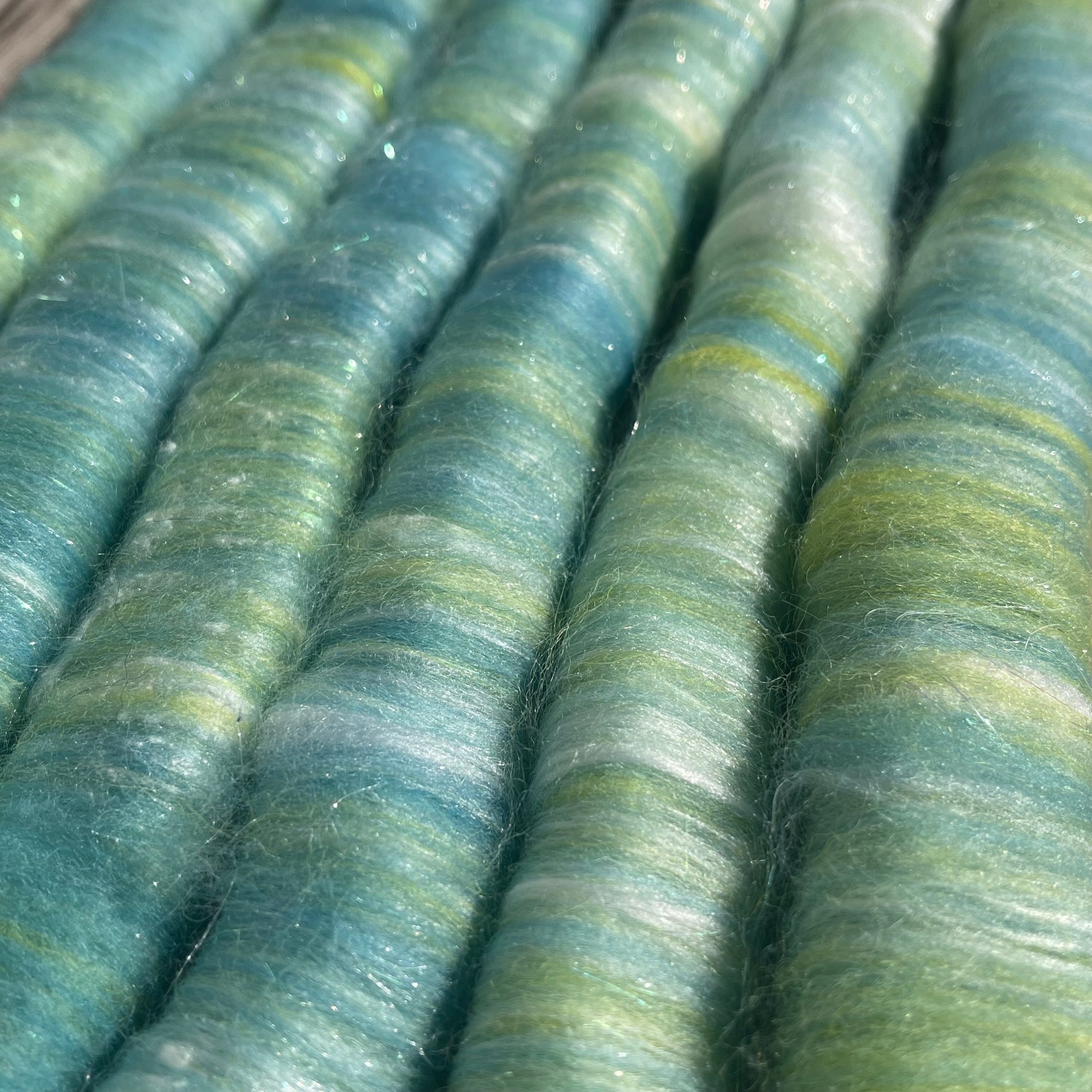Rolags for Spinning, Mixed Fibres, Hand Blended Spinning Fibre for ...