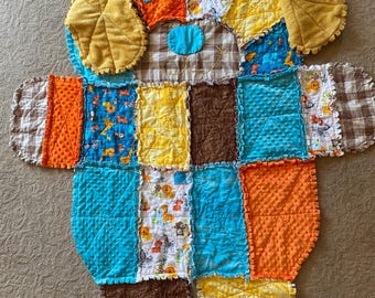 Dog Shape Rag Quilt - Etsy