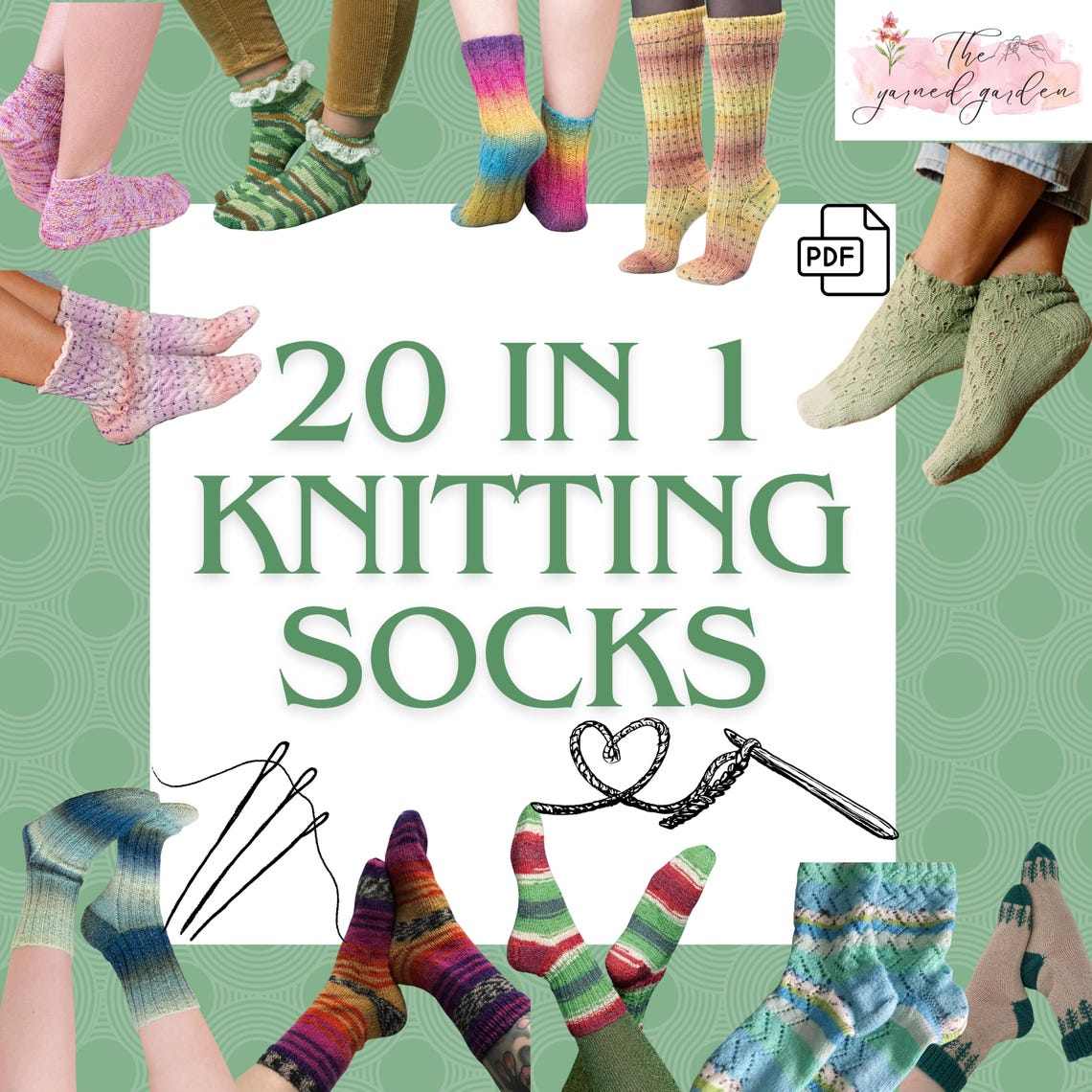 Bundle Knitting Socks Pattern, Beginner Friendly Knit Pattern, Easy ...