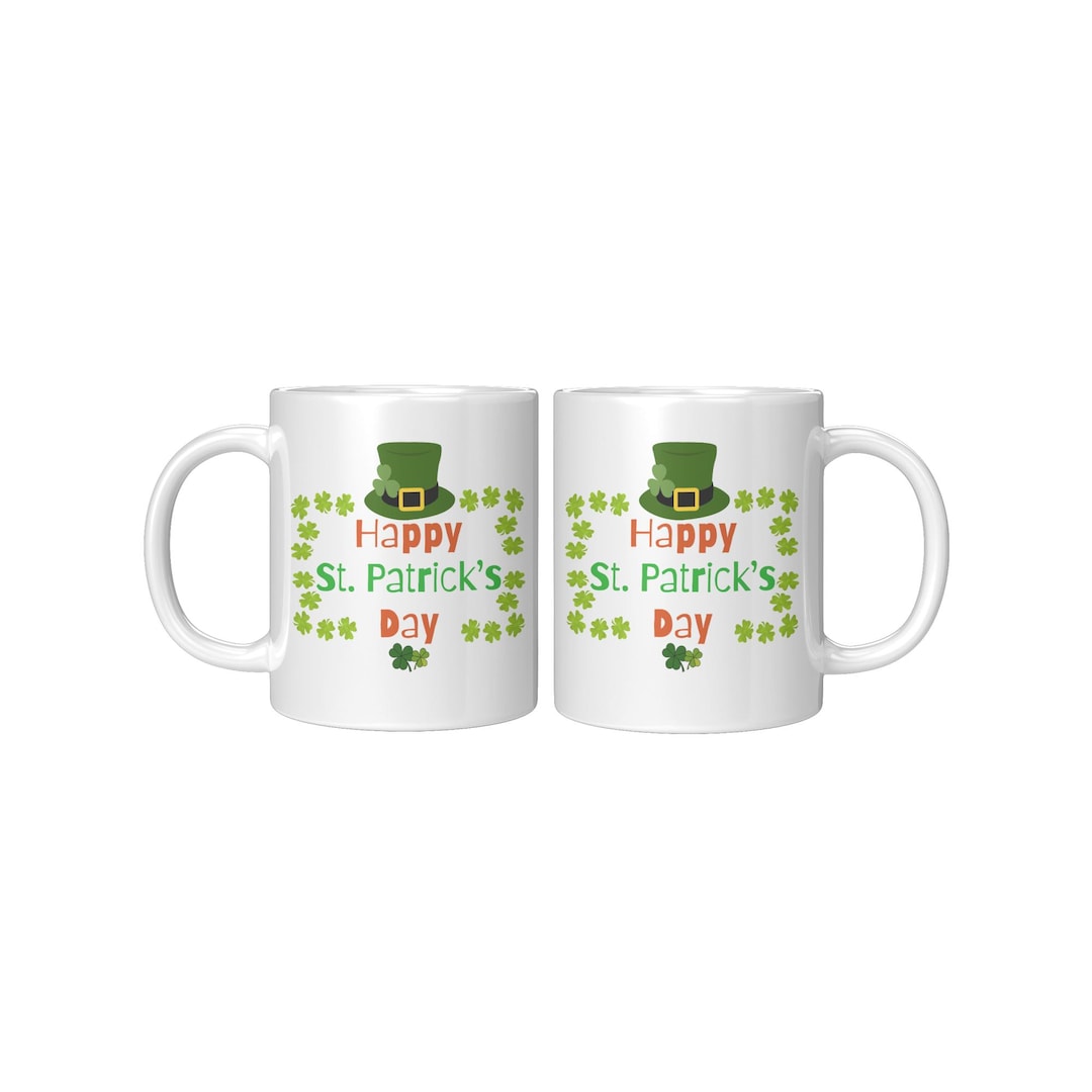 Happy St. Patrick’s Day Mug – Irish Coffee Cup – Lucky Mug – Green ...